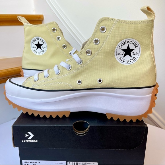 Converse | Shoes | Nwt Converse Run Star Hike Platform Lemon Drop High ...